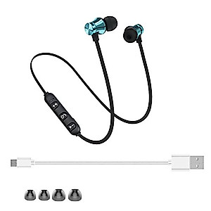 Gilroy Magnetic in-Ear Stereo Headset Earphone Wireless Bluetooth 4.2 Headphone Gift - Silver