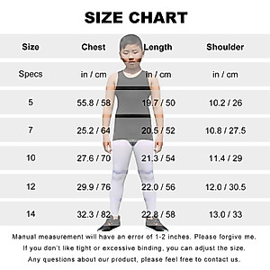 Youth Boys Girls Compression Tank Tops Athletic Sleeveless Shirt Undershirts Workout Base Layer Vest (3 Pack-White*3, 10)