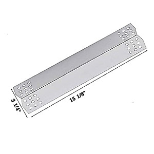 Dongftai SA01004H (4-Pack) 15 1/8 inch Stainless Steel Heat Plates and Burners Replacement Parts for Master Forge 1010048