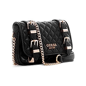 GUESS Adam Mini Crossbody Flap, Black