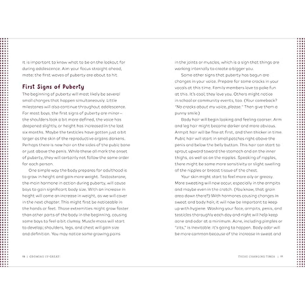 Growing Up Great!: The Ultimate Puberty Book for Boys