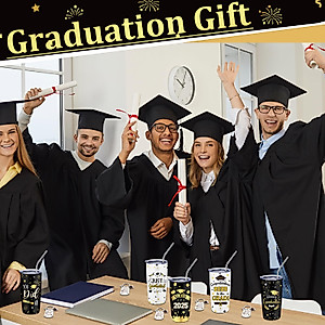 Ovveroche 8 Pack 2025 Graduation Gifts 20oz Graduation Tumblers with Lids Straws Brushes, Stainless Steel Insulated Coffee Mug Graduation Keepsake Grad Gift Graduation Party Supplies