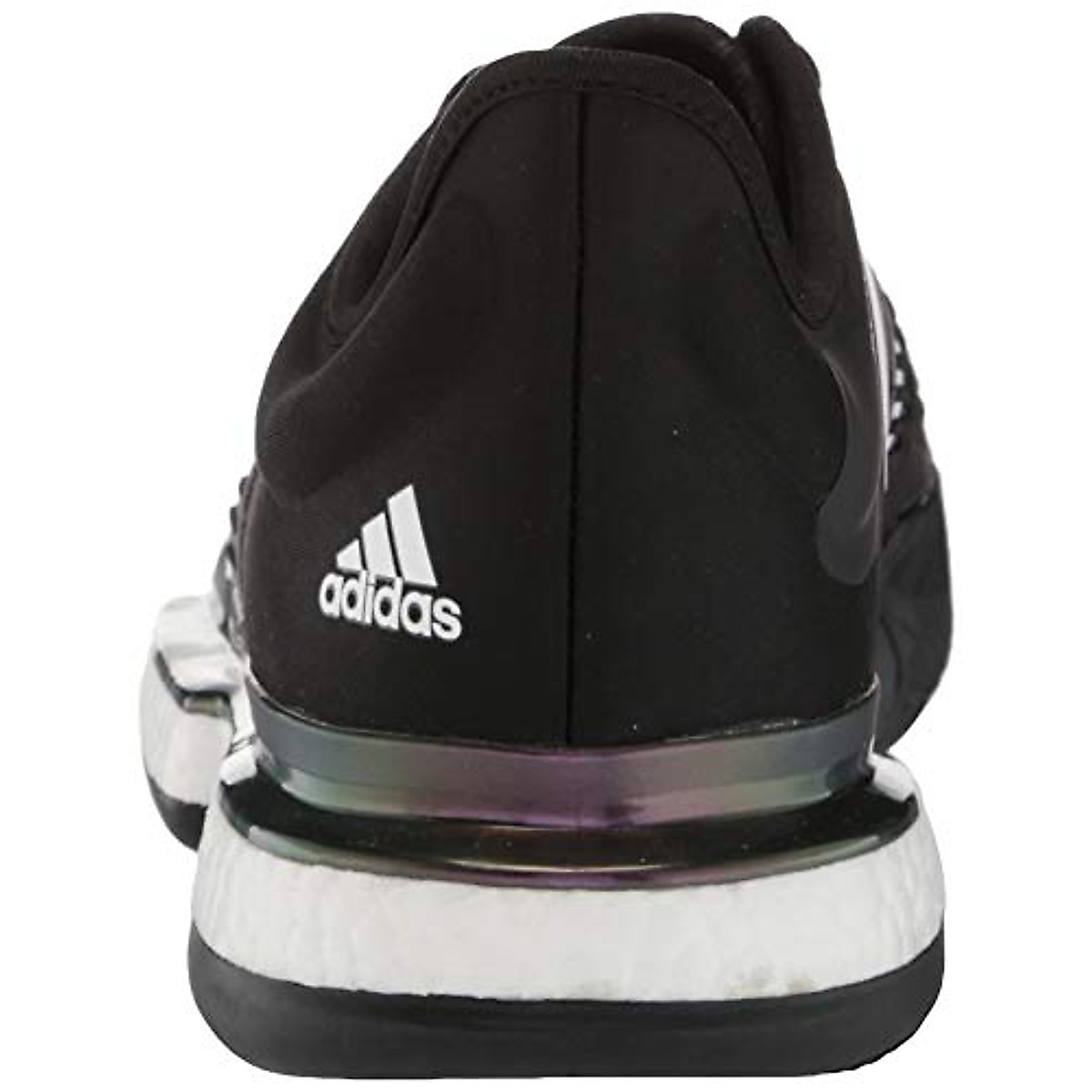 adidas mens Solecourt Clay Primeblue Tennis Shoe, Black/White/Grey, 7.5 US