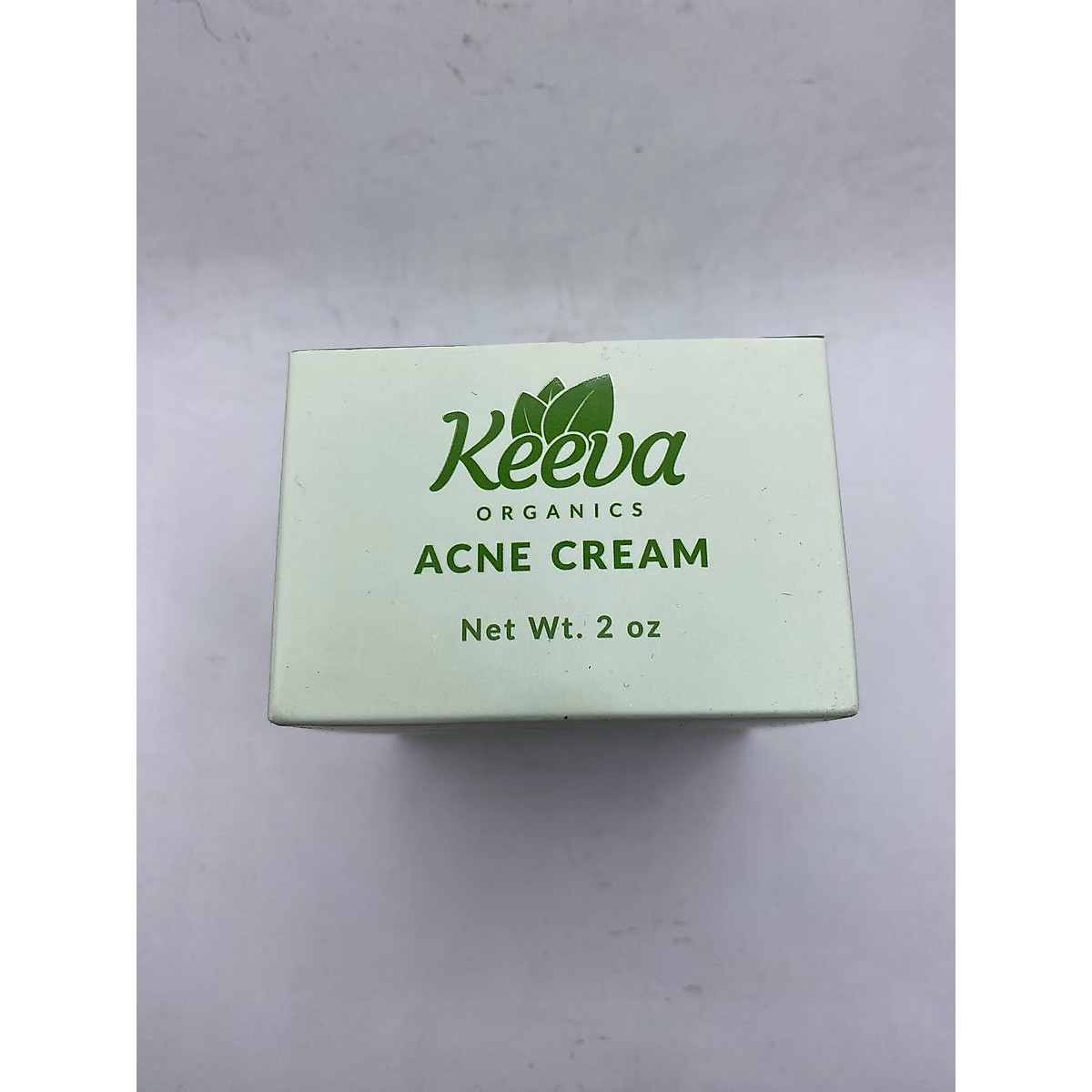 Acne Treatment Cream With Secret TEA TREE OIL Formula - Perfect For Fighting Breakouts, Spots, Cystic Acne, Acne Scar Removal - See Results in Days Without Dry Skin - by Keeva Organics (2oz)
