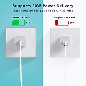 【Apple MFi Certified】USB C to Lightning Cable,Belcompany 2 Pack iPhone Fast Charger Cable Power Delivery Lightning to USB C Charger Cord for iPhone 12 Pro Max/11 Pro/X/XS/XR/8 P/iPad/AirPods Pro-6.6ft