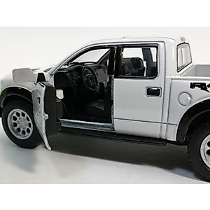 KiNSMART 2013 Ford F-150 SVT Raptor Supercrew White1:46 Scale 5" Die Cast Metal Model Toy