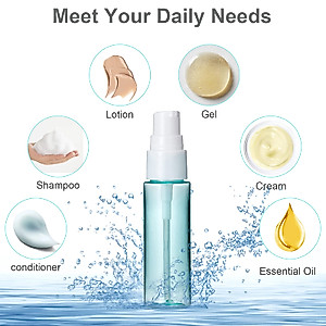 Kitchen GIMS Travel Size Pump Bottles Leak Proof Small Pump Bottle 3 Pack 1 oz/30ml TSA Approved Travel Bottles for Toiletries Shampoo Hand Wash Oil Conditioner Lotion with Bottle Label