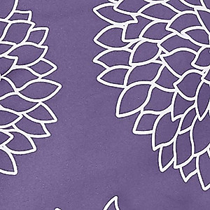 Amazon Basics Lightweight Microfiber Bed-in-a-Bag Comforter 5-Piece Bedding Set, Twin/Twin XL, Purple Floral