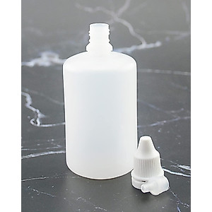 10pcs 50ml Plastic Dropper Bottles, CCHW Empty Plastic Squeezable Eye Dropper bottle LDPE with Childproof Cap (10)