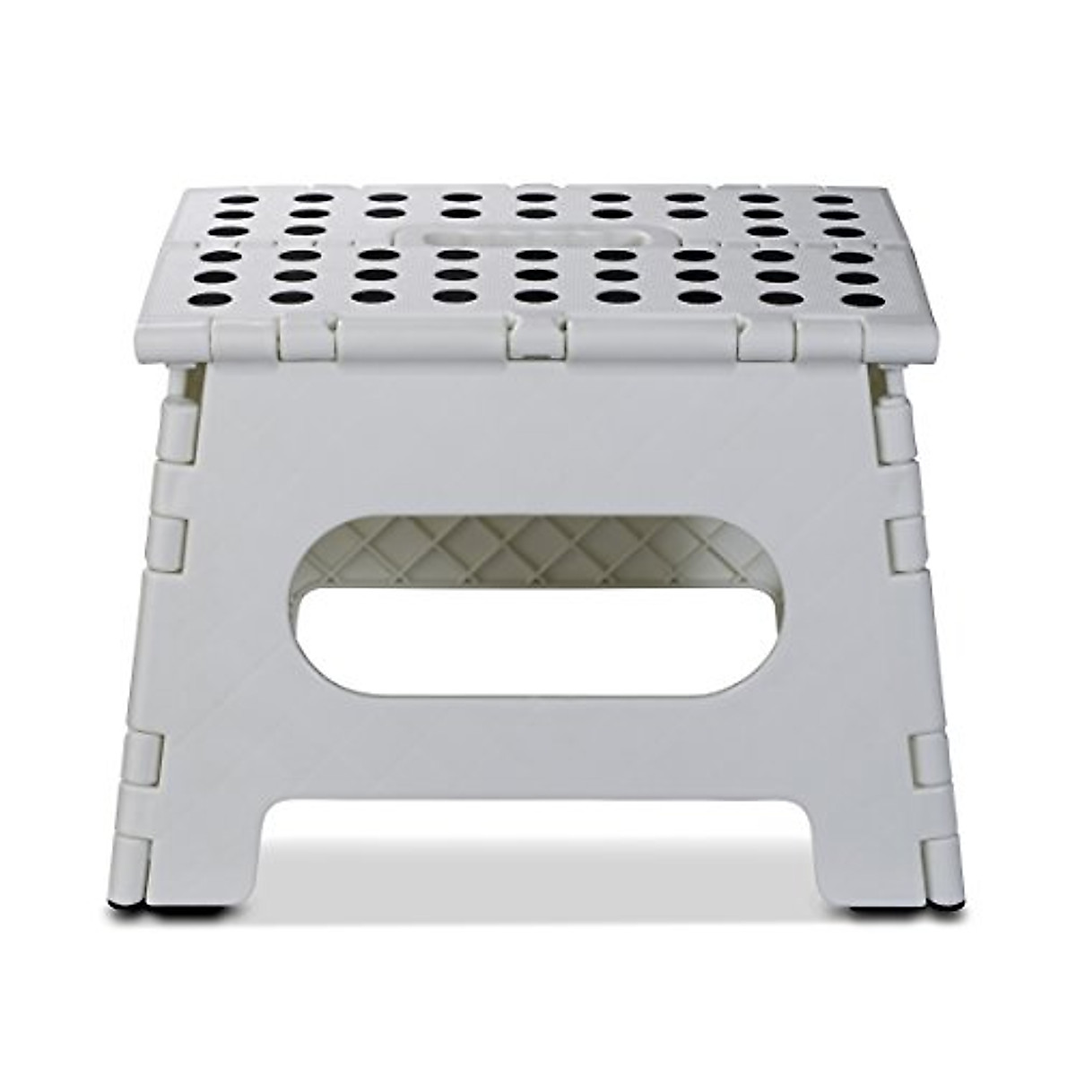 Handy Laundry Folding Step Stool, The Lightweight Step Stool, Sturdy Enough to Support Adults & Safe Enough for Kids, Opens Easy with One Flip, for Kitchen, Bathroom, Bedroom, Kids or Adults, (White)
