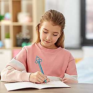 Chuangdi 15 Pieces Cute Cartoon Black Gel Ink Pens Assorted Style Unicorn Cactus Novelty Ink Writing Pens Kawaii Fun Pens for Student Kids Home Office Stationery Present School Award, 0.5 mm,15 Styles