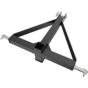 VEVOR 3 Point Hitch Receiver, 3 Point 2" Receiver Trailer Hitch Category 1 Tractor Tow Drawbar Adapter with Pins, Compatible with Kubota, Mahindra, Ford, Yanmar, John Deere, Massey Ferguson