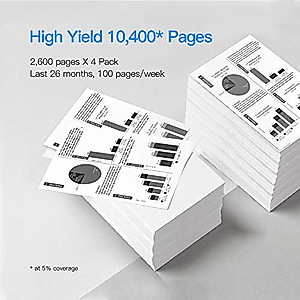 LxTek Compatible Toner Cartridge Replacement for Dell E310dw P7RMX PVTHG 593-BBKD E310 E514 E515 to use with E310dw, E515dw, E514dw, E515dn Printer, High Yield (Black, 4-Pack)