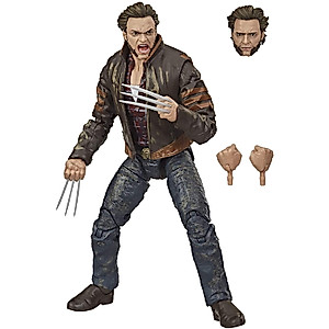 Marvel Hasbro Legends Series X-Men Wolverine 6-inch Collectible Action Figure Toy, Includes 3 Accessories, Ages 14 and Up, Brown