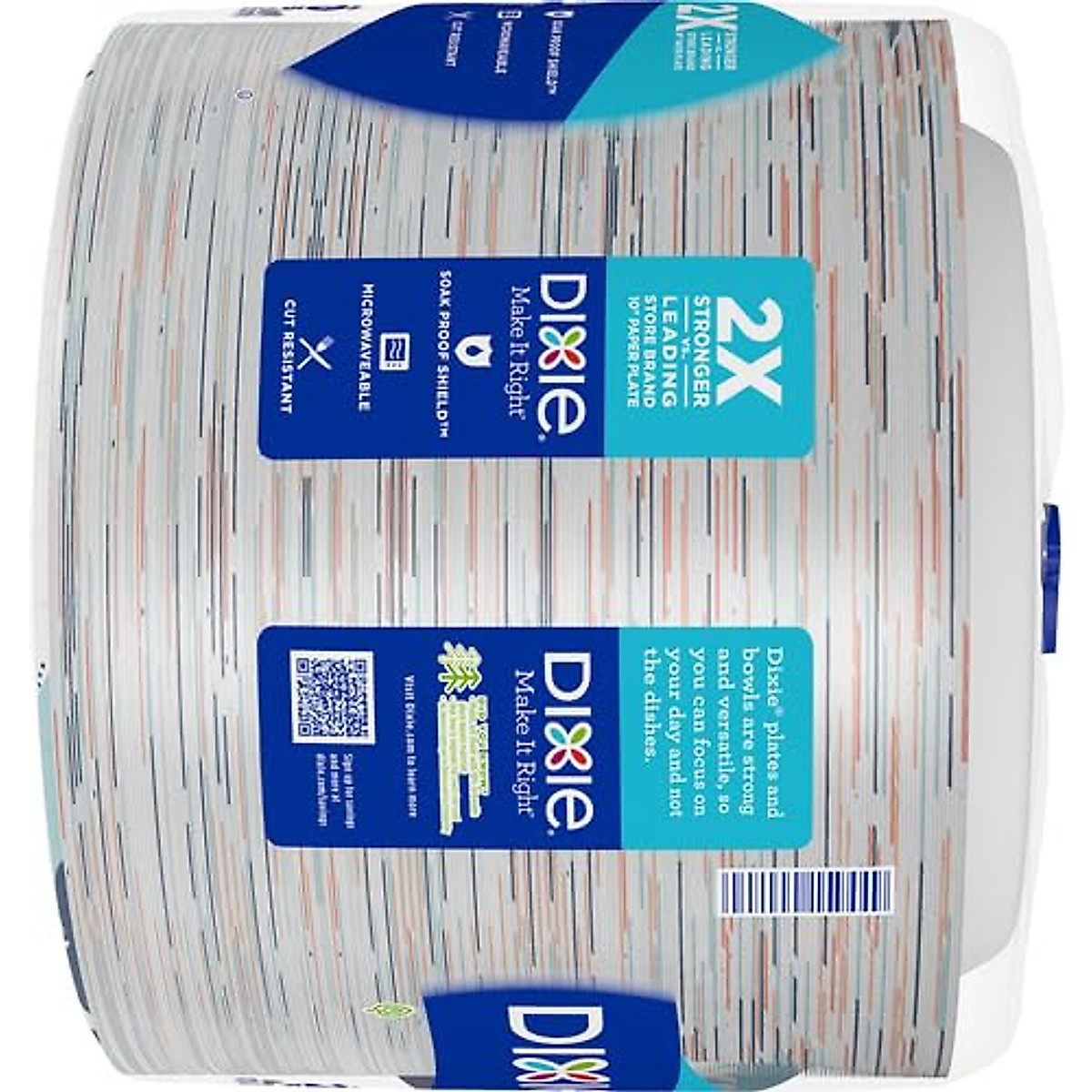 Dixie Dinner Size 10" Paper Plates, 210 Ct