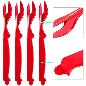 Crab Crackers and Tools - 4 Lobster Crackers, 4 Lobster Forks, 4 Seafood Forks, 4 Butter Cups, 4 Wooden Crab Mallets, 4 Lobster Bibs