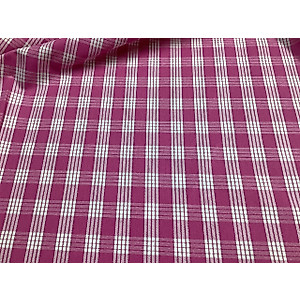 Pink Palaka Hawaiian Print Fabric by The Yard