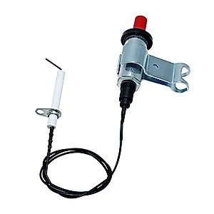 MENSI Propane Self Ignition High BTU Weed Torch Accessories Replacement Parts Piezo Push Button Igniter with Fixing Clamps And Spark Ceramic