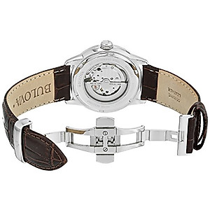 Bulova Men's 42mm Sutton Automatic Watch with 24-Hour Sub Dial, Exhibition Caseback, and Luminous Hands