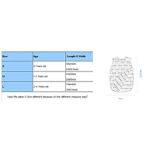 CYUURO Baby Sleeping Bag 4 Layered Cotton Gauze Vest Wearable Blankets Breathable,Mushrooms,7545cm