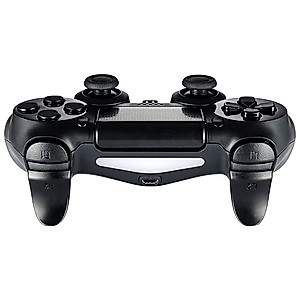 eXtremeRate Black 2 Pair Custom Trigger Extenders L2 R2 Buttons for PS4 Controller, Game Improvement Adjusters for PS4 Pro Slim Controller