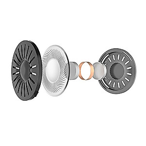 Koss KPH30iK On-Ear Headphones, in-Line Microphone and Touch Remote Control, D-Profile Design, Wired with 3.5mm Plug, Dark Grey and Black