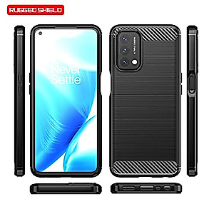 M MAIKEZI OnePlus Nord N200 5G case,OnePlus Nord N200 case,with HD Screen Protector, Soft TPU Slim Fashion Non-Slip Protective Phone Case Cover for OnePlus Nord N200 5G (Black Brushed TPU)