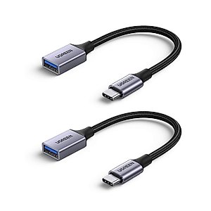 UGREEN USB C to USB 3.1 Gen 1 Adapter Type C OTG Cable USB C Male to USB Female Adapter USB A to USB C Charger Cable Compatible with MacBook Pro MacBook Air/Mini iPad Pro iPhone 13 Pro Samsung Galaxy