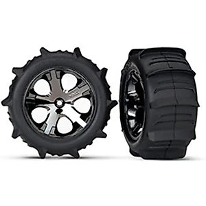 Traxxas 3776 2.8" Pre-Mounted Paddle Tires w/All-Star Rear Wheels (2)