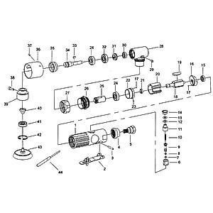 PROSHI 2" and 3" angle orbital sander, 3-inches random orbital air sander, pneumatic sander for auto sanding tools, dual-action polisher, angle head for tight work areas