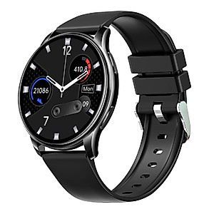 Smart Watch Compatible with Android iOS Phones Round Screen Fitness Tracker with Heart Rate Blood Pressure Monitor Smart Watches for Women Men