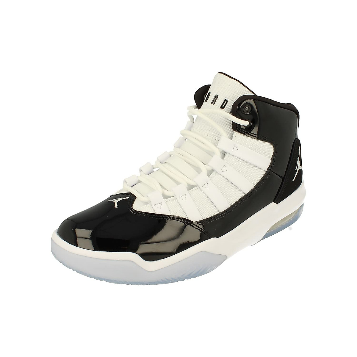 Nike Air Jordan Max Aura Mens Basketball Trainers AQ9084 Sneakers Shoes (UK 7.5 US 8.5 EU 42, Black White 011)