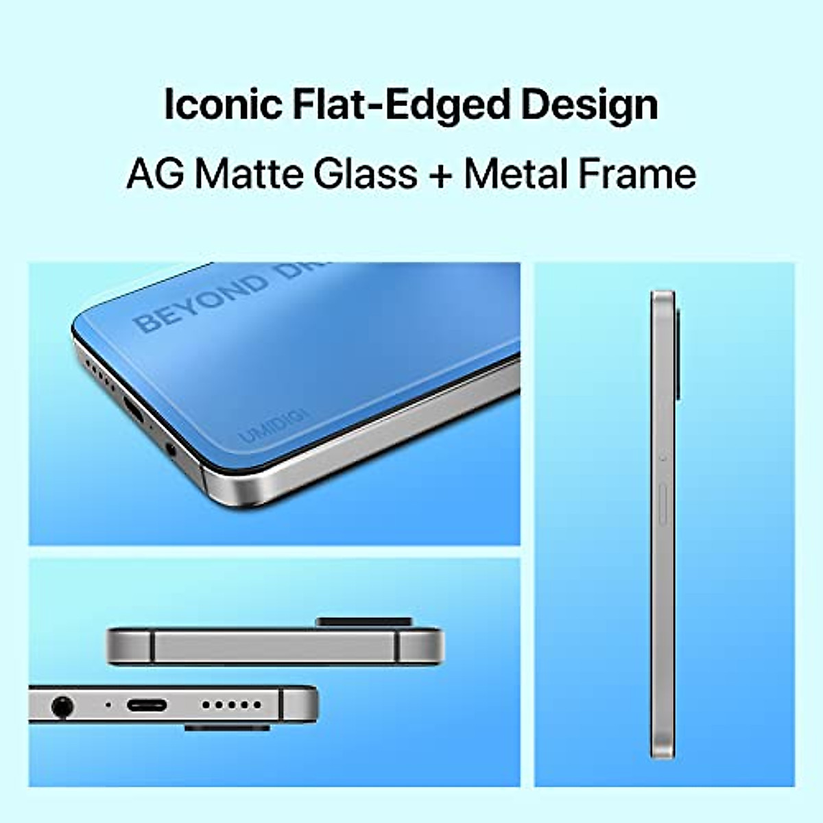 UMIDIGI A11 Pro Max Unlocked Cell Phone, with Sony Camera, 6.8" FHD Full View Screen, 5150mAh Battery Android 11 Smartphone with Dual SIM (A11 Pro Max 4+128G, Mist Blue)
