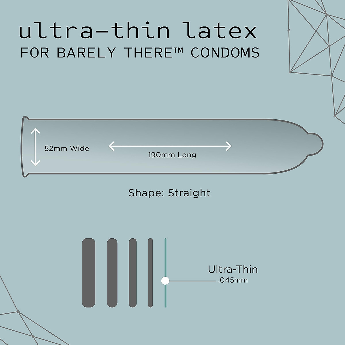 Kimono MicroThin Condoms - Premium Lubricated Natural Latex Condoms, Thinnest Condoms, Vegan-Friendly, No Latex Odor - Thin, Strong, and Extra Sensitive - Pack of 24