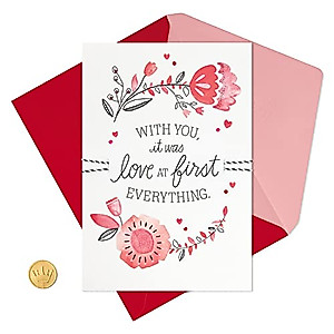 Hallmark Anniversary Card, Valentines Day Card, Love Card for Significant Other (Love at First Everything) (0699VFE7345)