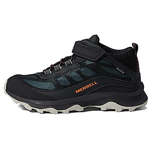 Merrell Moab Speed MID A/C WTRPF Hiking Boot, Black, 12 US Unisex Big Kid