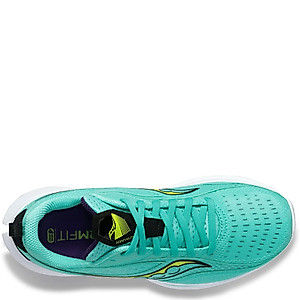 Saucony Women's Kinvara 13 Running Shoe, Cool Mint/Acid, 9