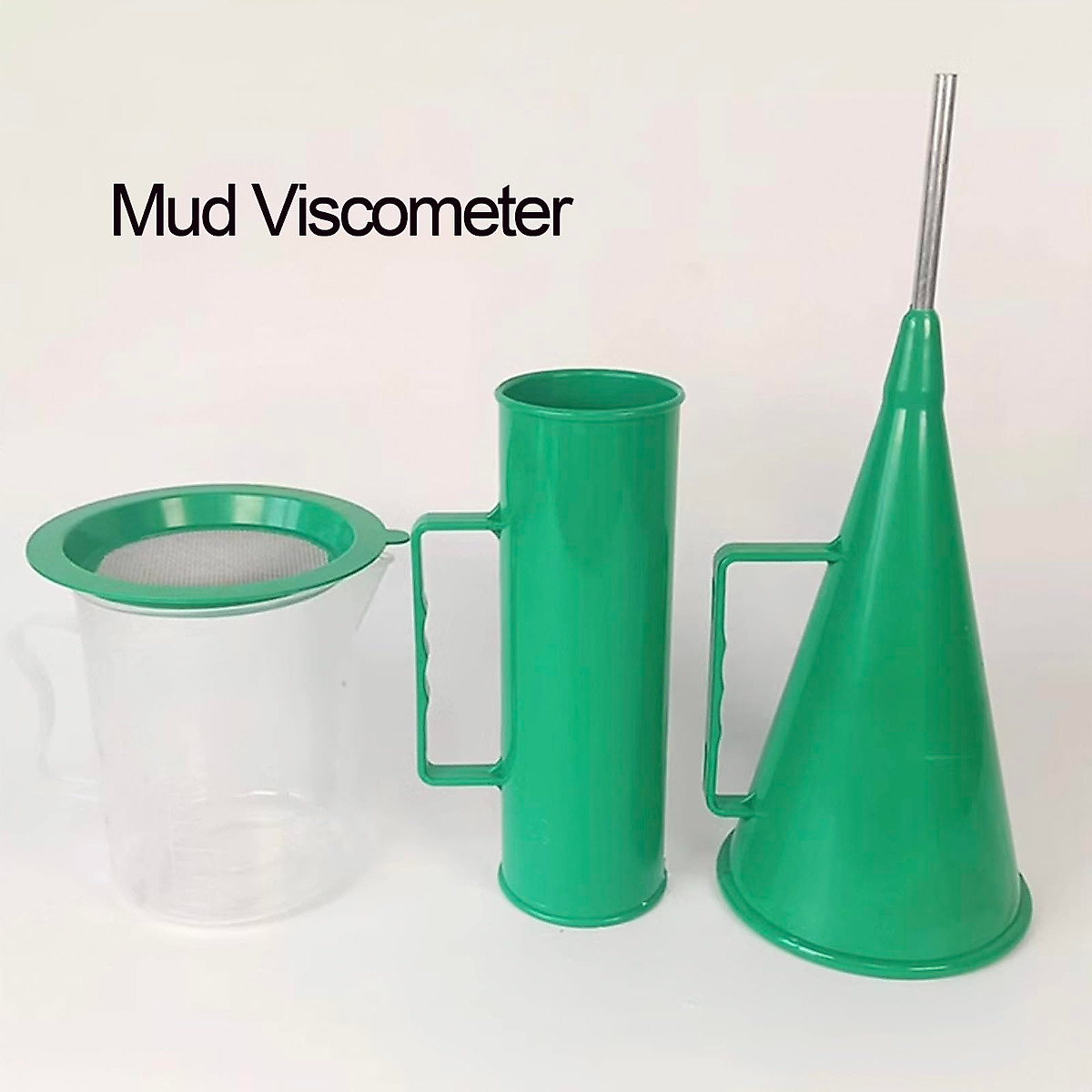 Slurry Test Kit, Portable Mud Tester, Mud Hydrometer, Sand Content Meter Kit, Sand Flow Meter and Mud Viscometer Kit with Marsh Funnel and Viscosity Cup, Slurry Testing Kit