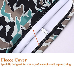 LANVO Running Gaiter Mask, Large Fleece Neck Gaiter for Men & Wowen, Winter Neck Warmer for Skiing, Hiking, Snowboard, Cycling, Fishing and Outdoor Sports