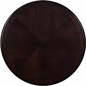 New Classic Furniture Gia 5-Piece Round Counter Height Dining Set with 1 Dining Table and 4 Chairs, 42-Inch, Ebony