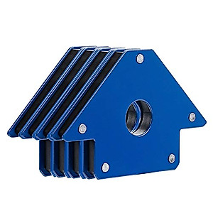 50LBS Arrow Welding Magnet Holder 4pcs 4" Strong Magnetic Metal Working Mig Tools and Equipment Workshop Welder Magnets Welding Clamps 45, 90, 135 Degree Angle