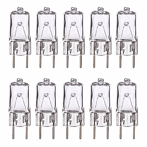 Deezio Xenon 20w g8 120 Volt Bulbs 20 Watt 120V T4 Light Bulbs JCD 190 Lumen, Pack of 10