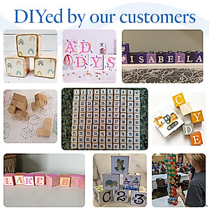 DIY Wood Cubes 6-inch, Pack of 1 Large Blank Wooden Blocks for Crafts, STEM, Building, Monitor Riser, Photo Cube Craft, and Home Decor, by Woodpeckers