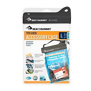 Sea to Summit Waterproof TPU Accessory Case, Large (8.5 x 6 inches), Black