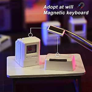 Custom Retro keycaps for ESC and TAB Key Magnetic Light-Transmission Design for MX Switches Mechanical Gaming Keyboard-White