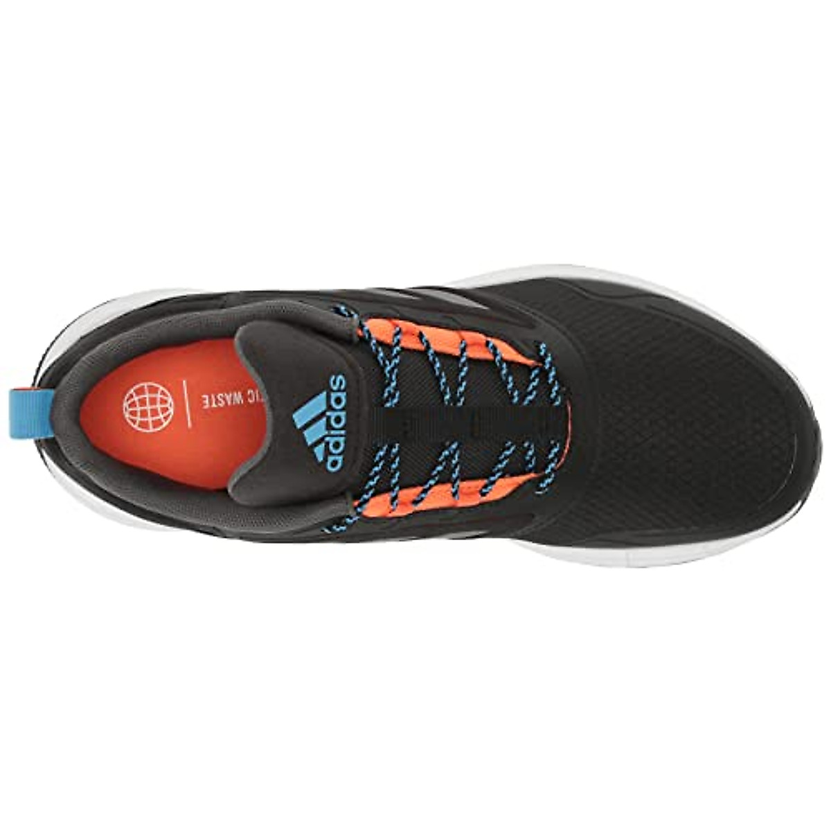 adidas Men's Duramo Protect Running Shoe, Black/Grey/Impact Orange, 10.5