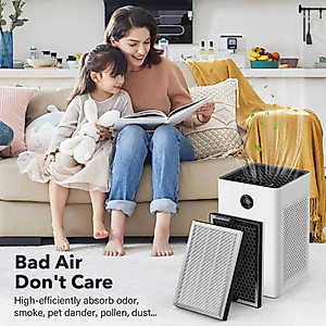 FMDZFL JF260 Replacement Filer, 3-in-1 True HEPA Filter for JF260 Air Puri-fier, Part Number JF260-RF, 4 Pack