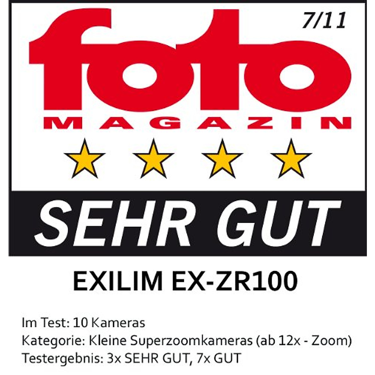 Casio High Speed Exilim Ex-zr100 Digital Camera Black Ex-zr100bk