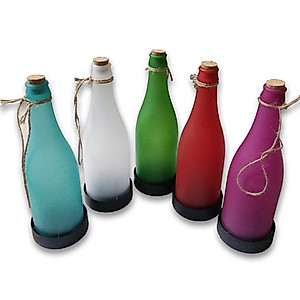 Penfly Solar Powered LED Hanging Bottles Landscape Light for Home Yard Garden Decoration