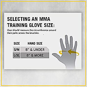 Everlast Pro Style MMA Grappling Gloves, Large/Xtra Large, (Black)